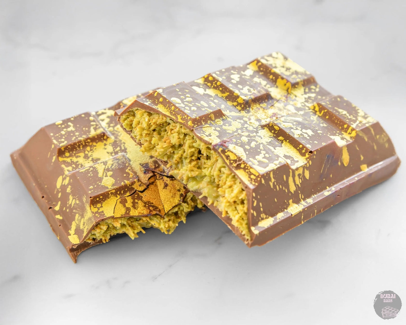 Pistachio Knafeh Crunch Bar - Dubai Bars